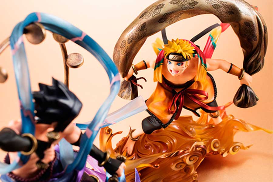 Naruto Uzumaki Fujin e Sasuke Uchiha Raijin Set GEM MegaHouse